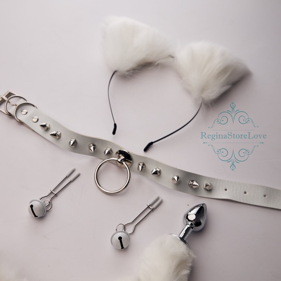 Pet Play Starter Set, Cosplay Bdsm Set, Kitty Ears and Tail, BDSM Play ...