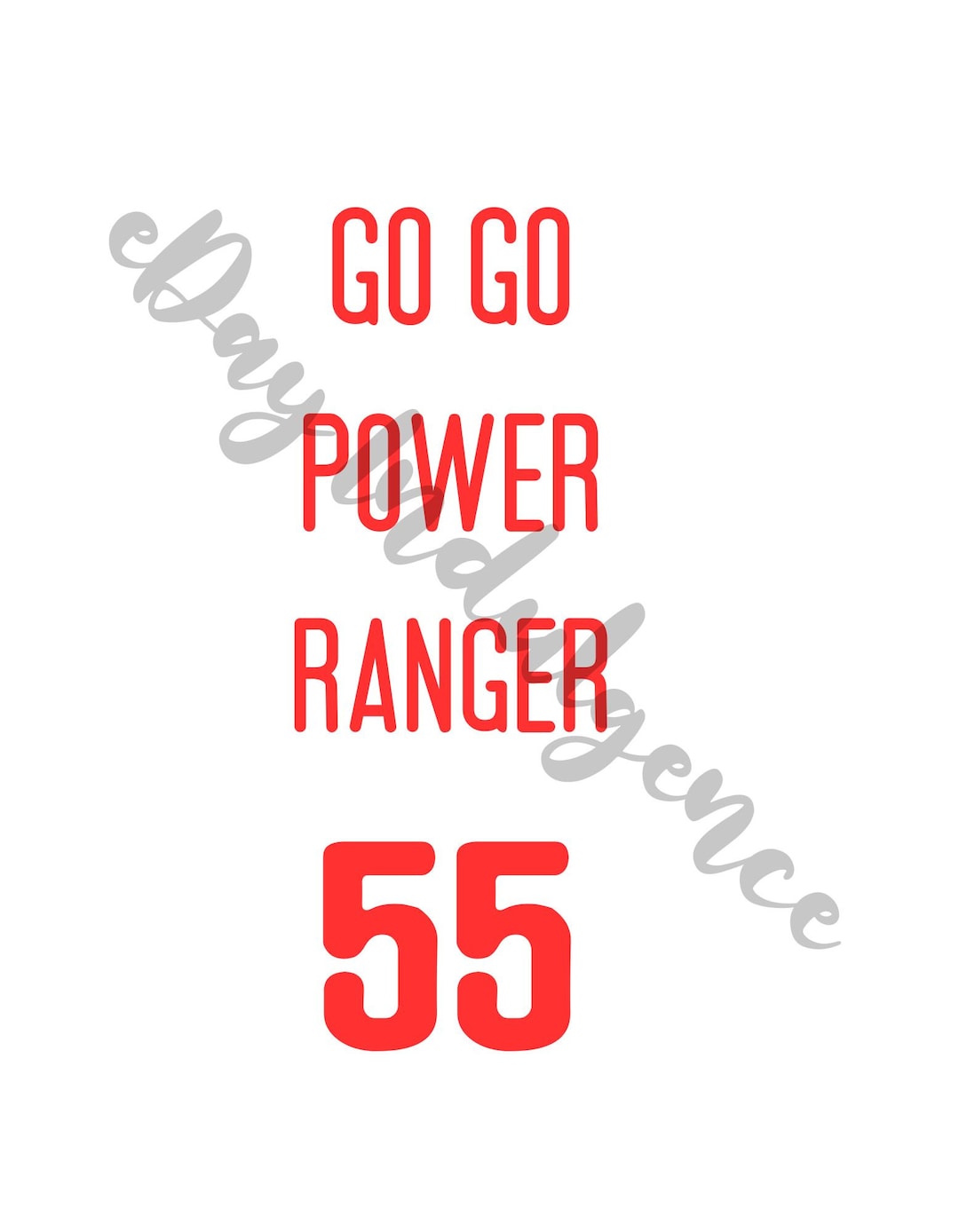Go Go Power Ranger Suarez Phillies Philadelphia Baseball DIY Digital ...