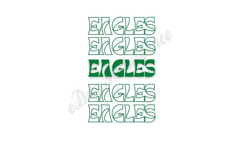 Eagles Digital Download SVG PNG PDF Football Printable Art Philly ...