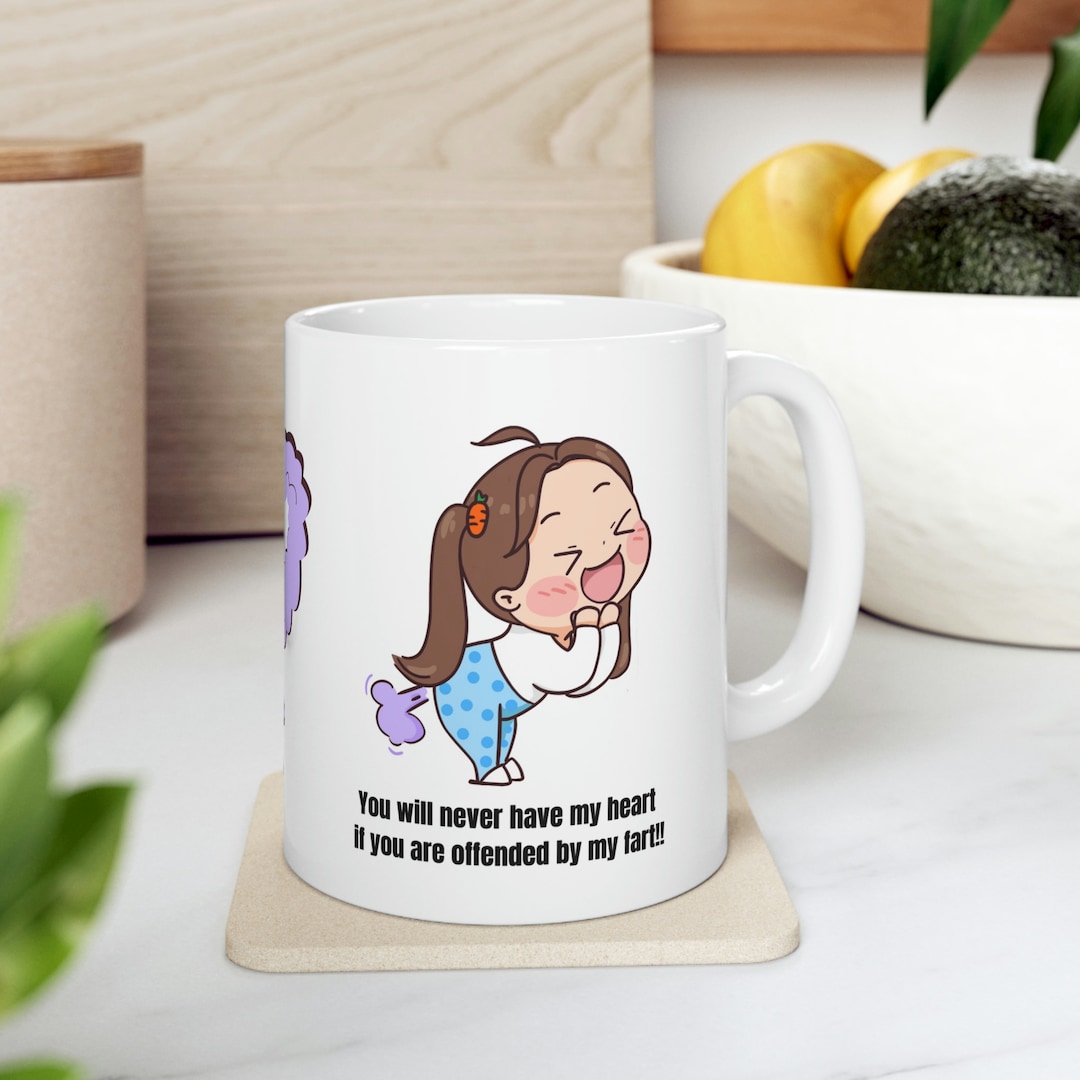 Adorable Cute Farting Girl Fart Mug Ceramic 11oz - Etsy