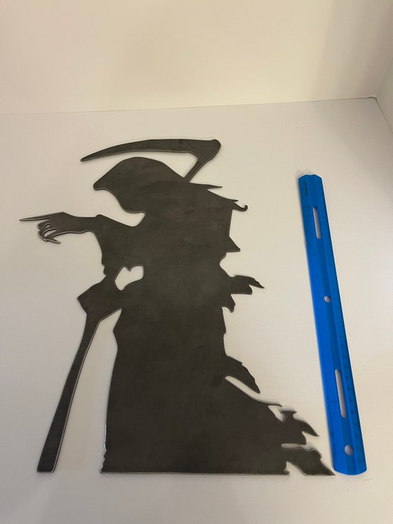 Grim Ripper Halloween Metal Art Decoration - Etsy