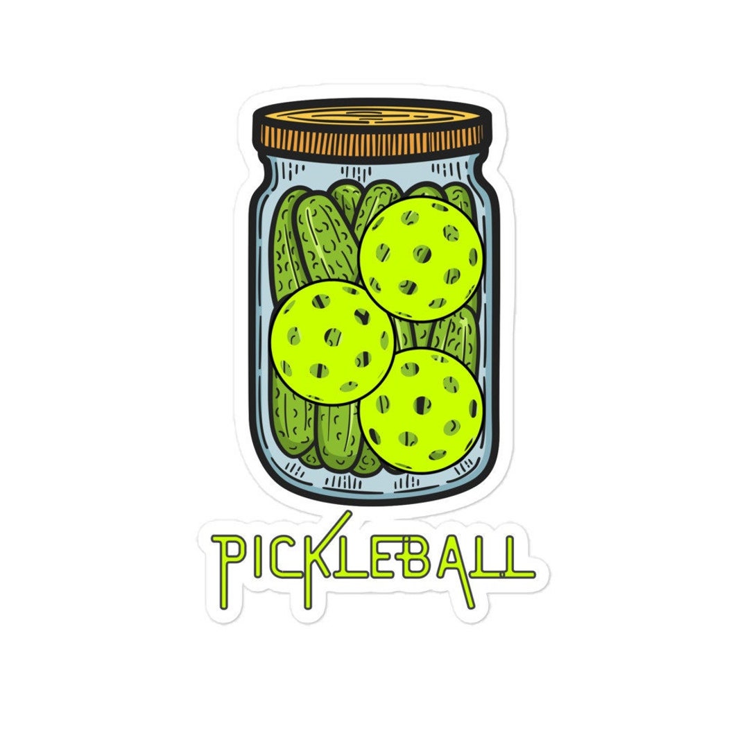 Pickleball Jar Sticker - Etsy