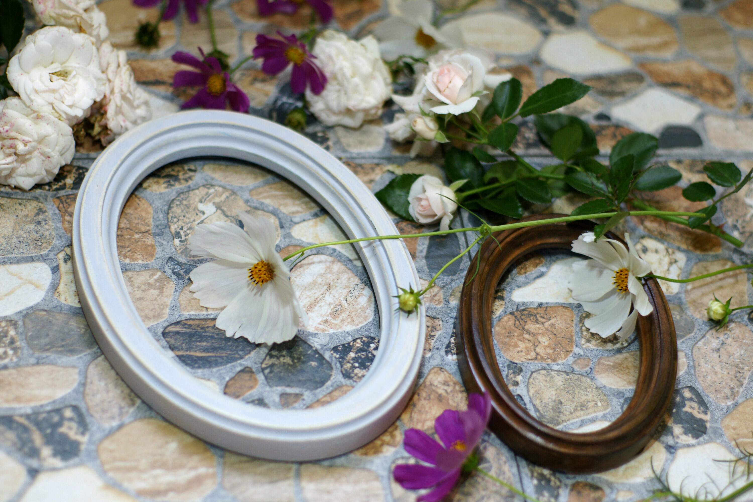 Oval Picture Frame, Oval Photo Frame, Decorative Wooden Frame, Home ...