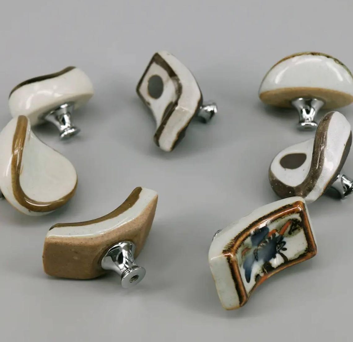 Ceramic Small Cabinet Handles Drawer Pull Knob Dresser Drawer Pull ...