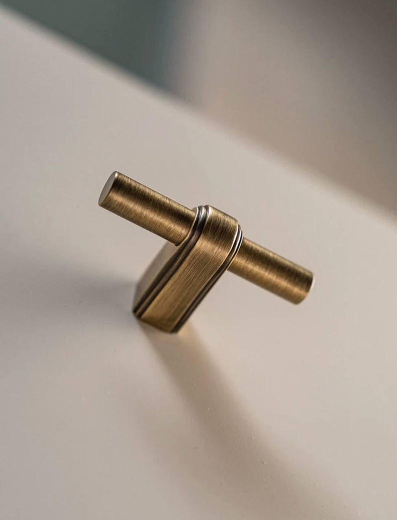Bronze Metal Long Door Handles Large Metal Bar Pulls Knobs Modern ...