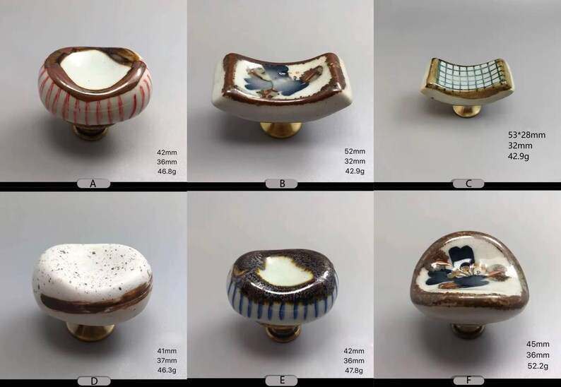Ceramic Small Cabinet Handles Drawer Pull Knob Dresser Drawer Pull ...