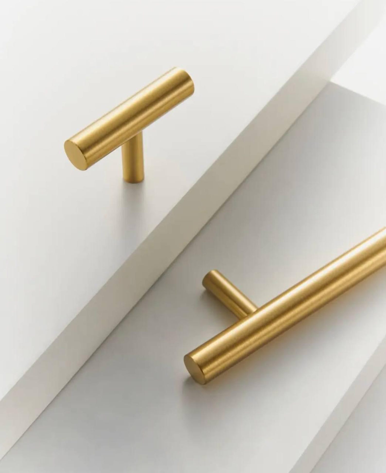 Gold Brass Cabinet Long Pulls Cabinet Handles Cabinet Knobs Drawer Pulls Drawer Knobs Wardrobe ...