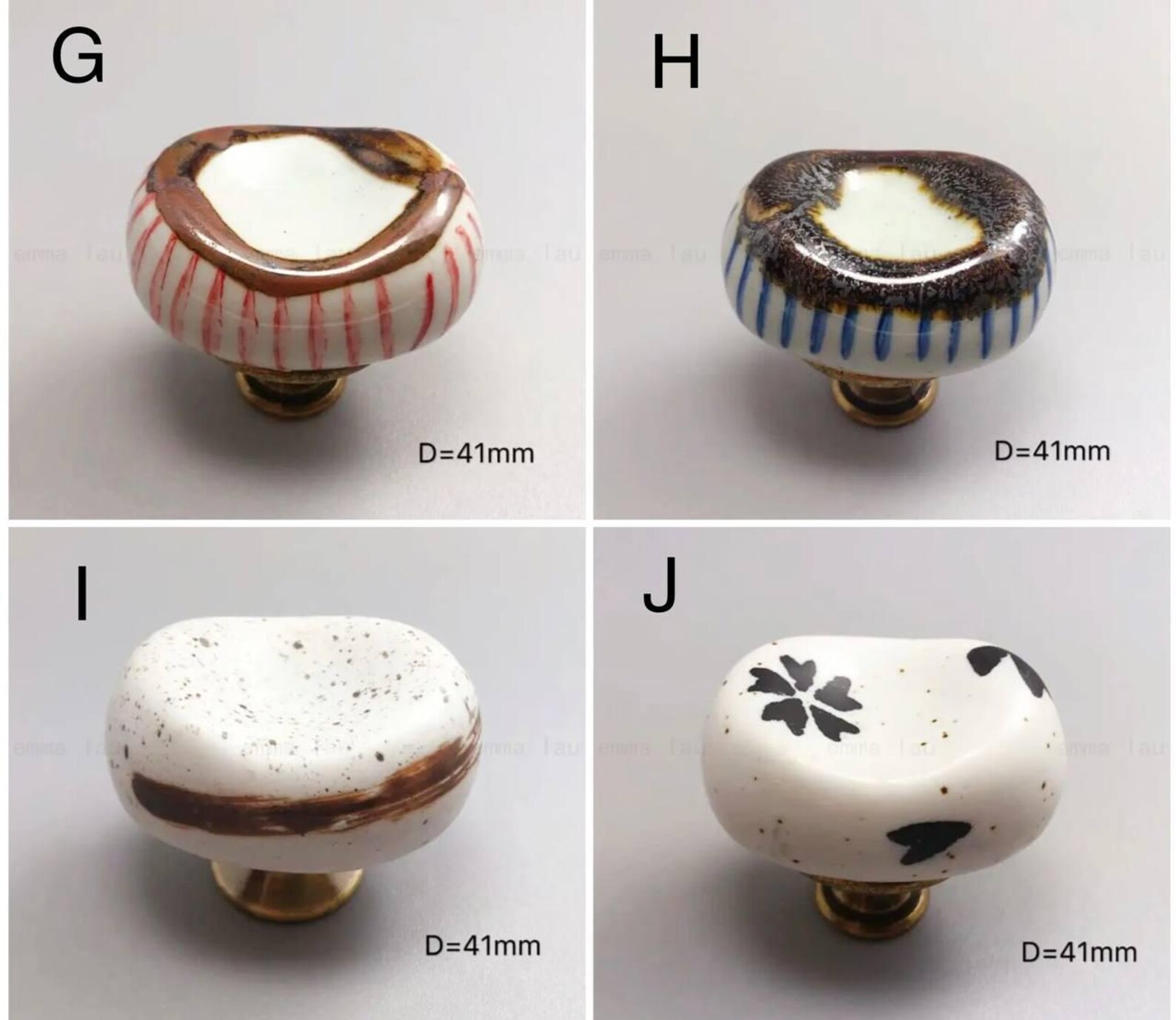 Ceramic Small Cabinet Handles Drawer Pull Knob Dresser Drawer Pull ...