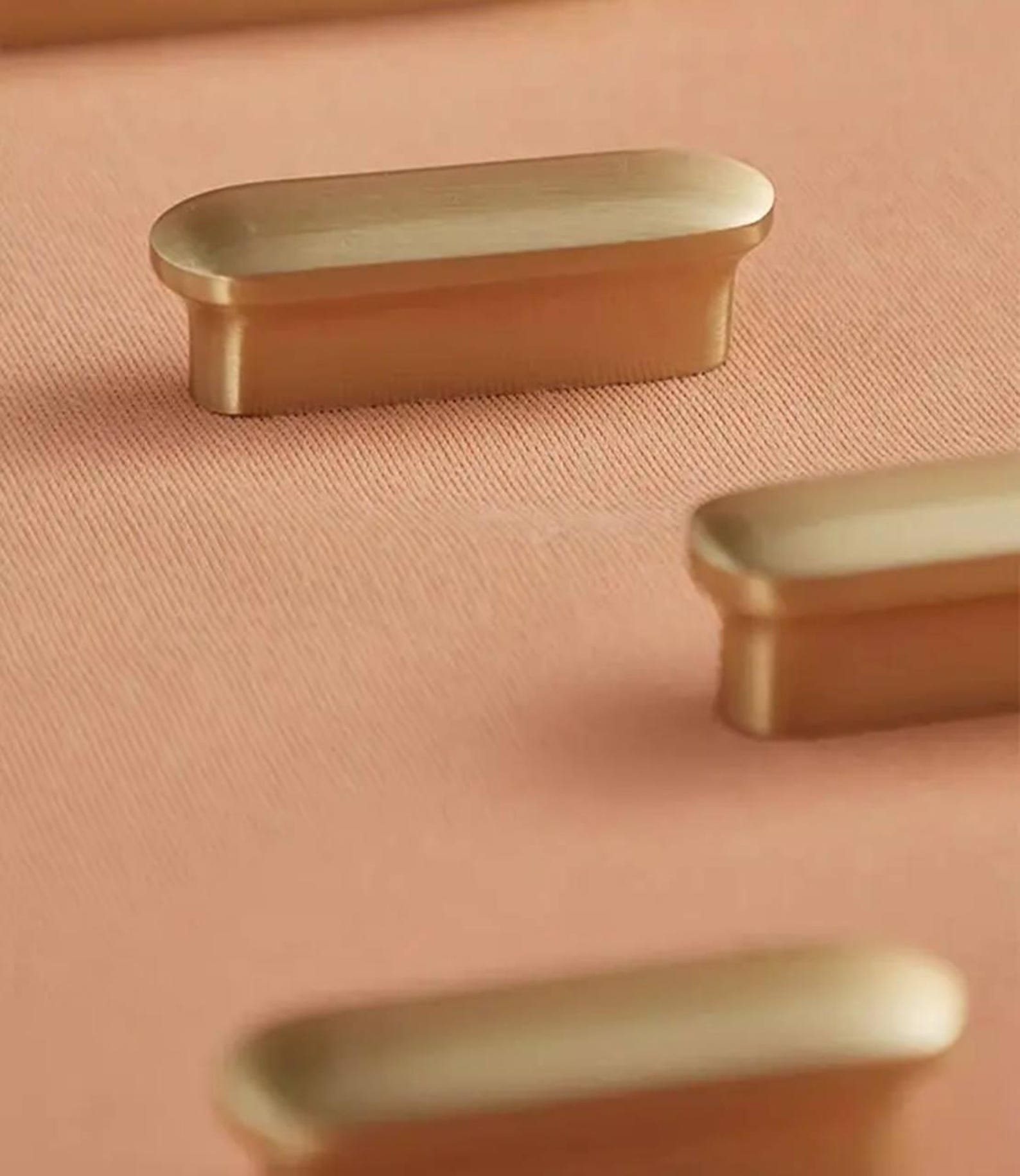 Matte Gold Pull Knob Furniture Door Knobs Solid Brass Cabinet Knobs ...