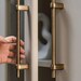 Bronze Metal Long Door Handles Large Metal Bar Pulls Knobs Modern ...