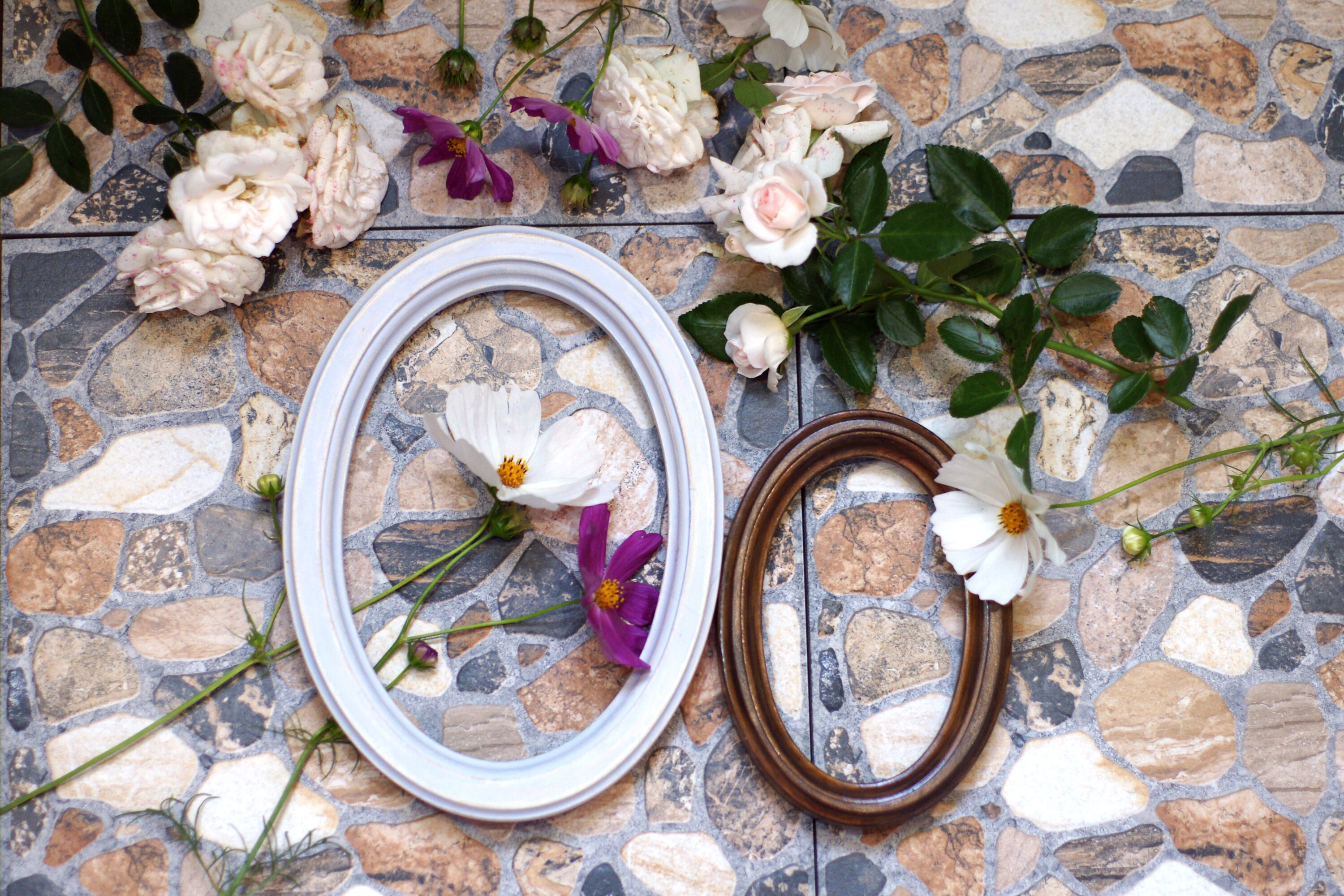 Oval Picture Frame, Oval Photo Frame, Decorative Wooden Frame, Home ...