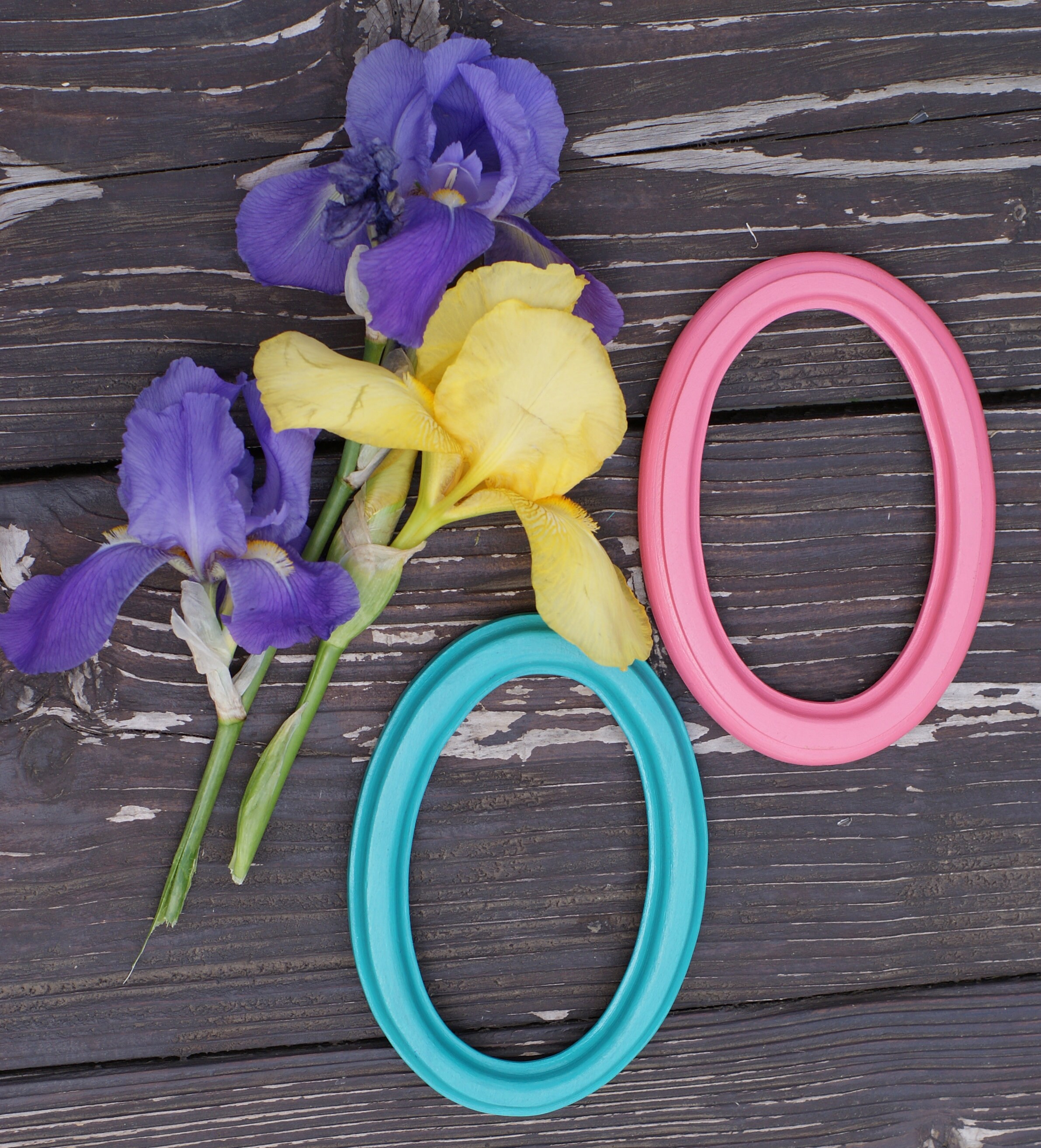 Oval Picture Frame, Oval Photo Frame, Decorative Wooden Frame, Home ...