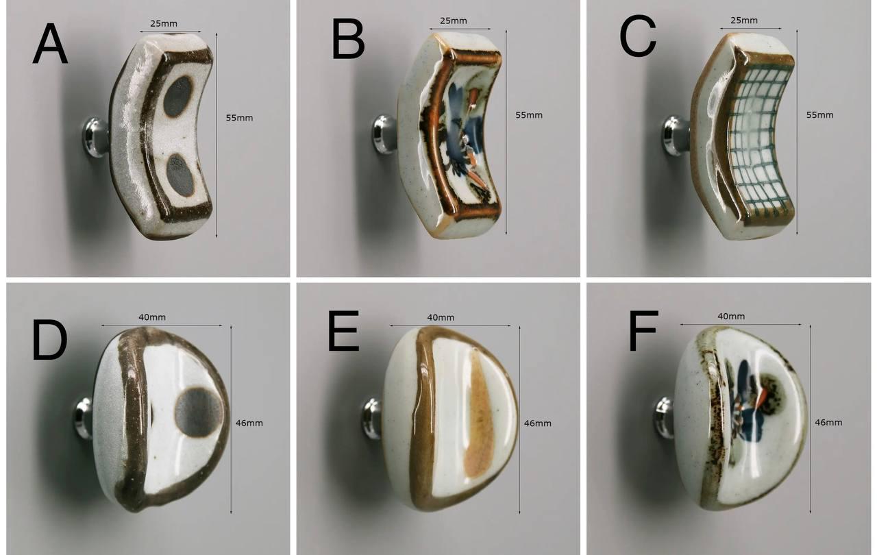 Ceramic Small Cabinet Handles Drawer Pull Knob Dresser Drawer Pull ...
