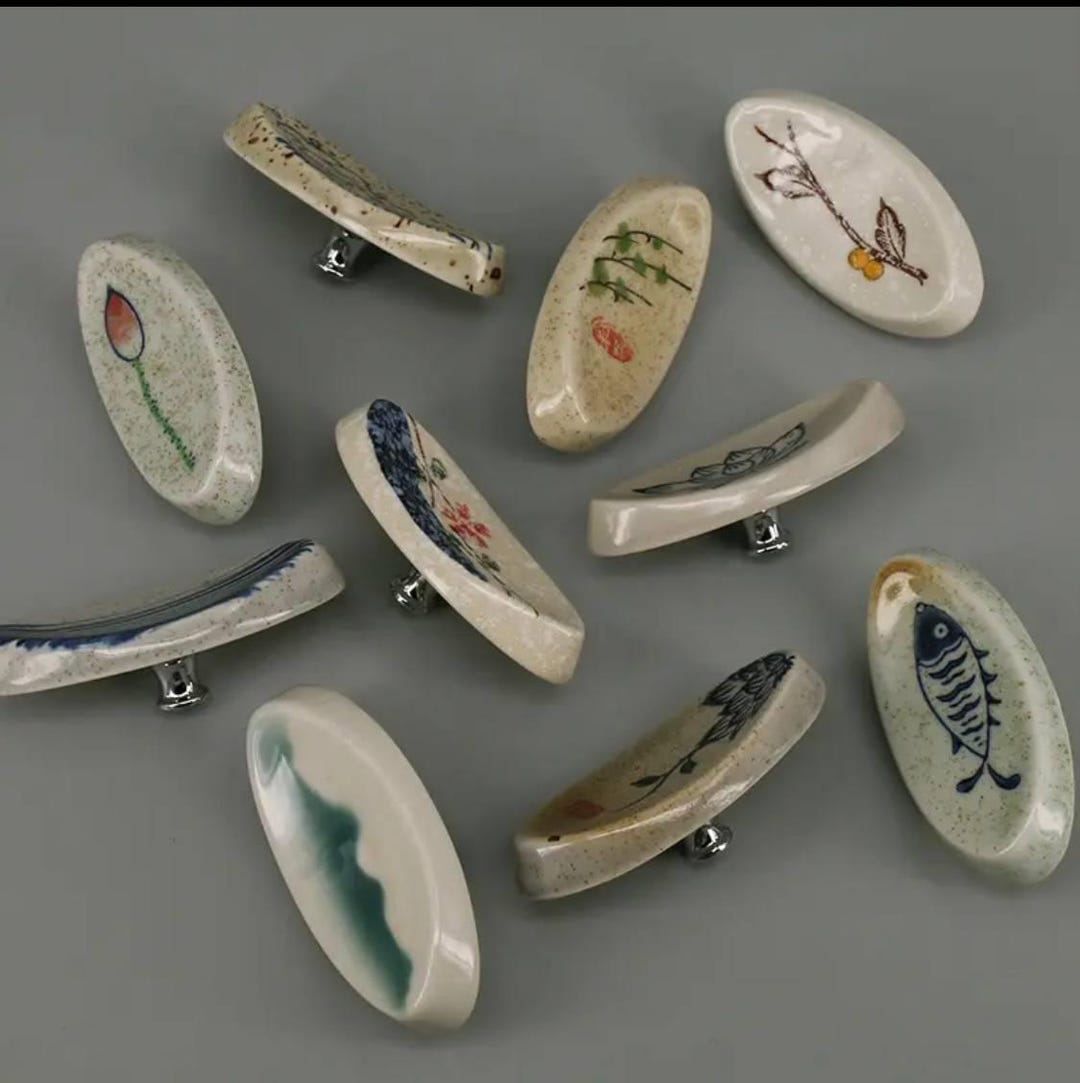 Ceramic Small Cabinet Handles Drawer Pull Knob Dresser Drawer Pull ...