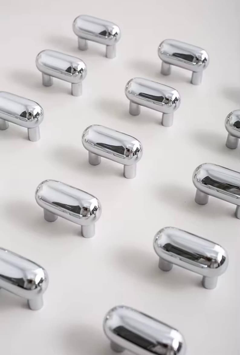 Metal Furniture Round Knobs Scandinavian Style Metal Knobs Modern ...