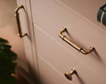 Bronze Modern Metal Door Handles Large Metal Bar Pulls Knobs Modern ...