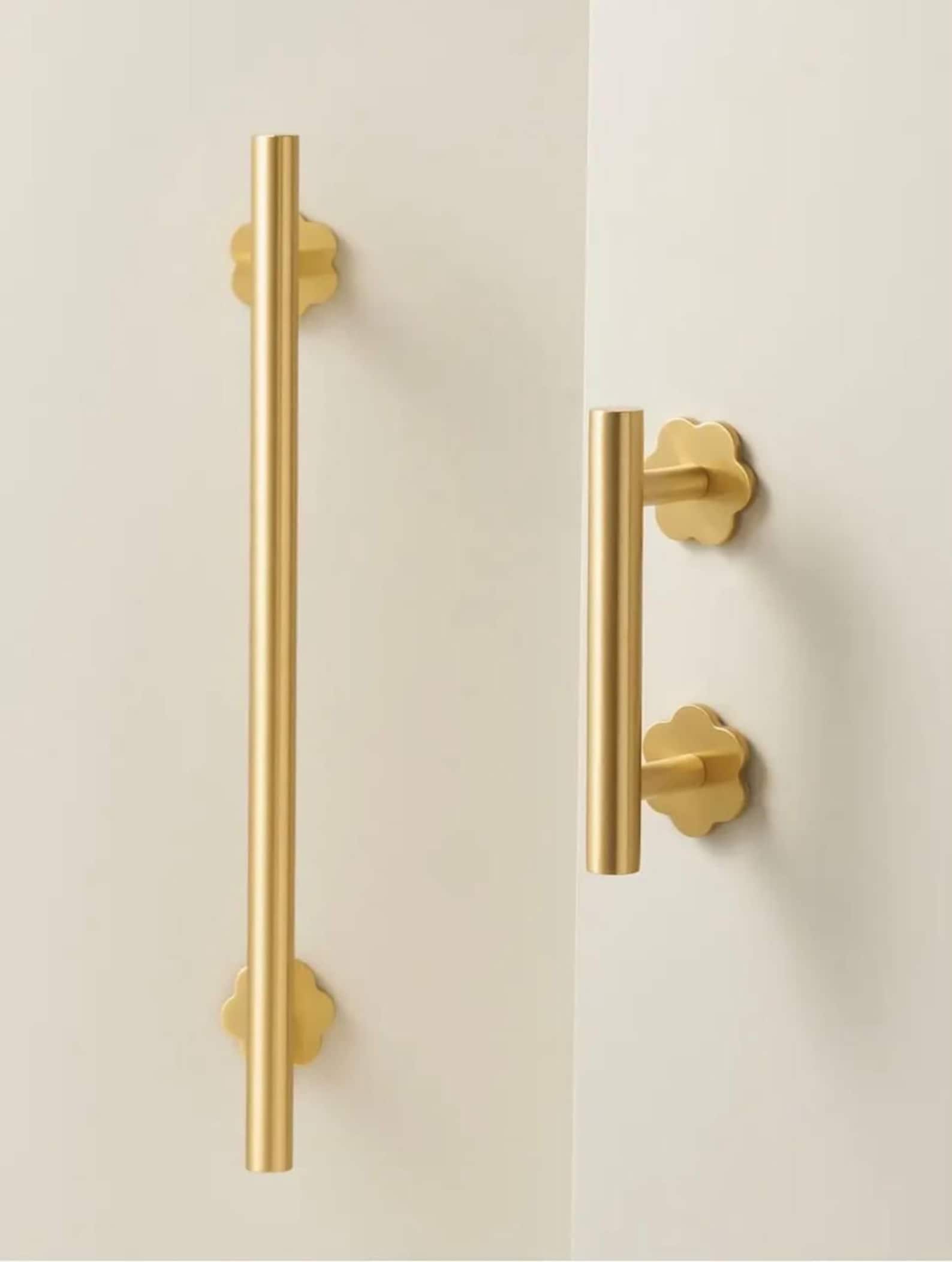 Gold Brass Cabinet Long Pulls Cabinet Handles Cabinet Knobs Drawer ...