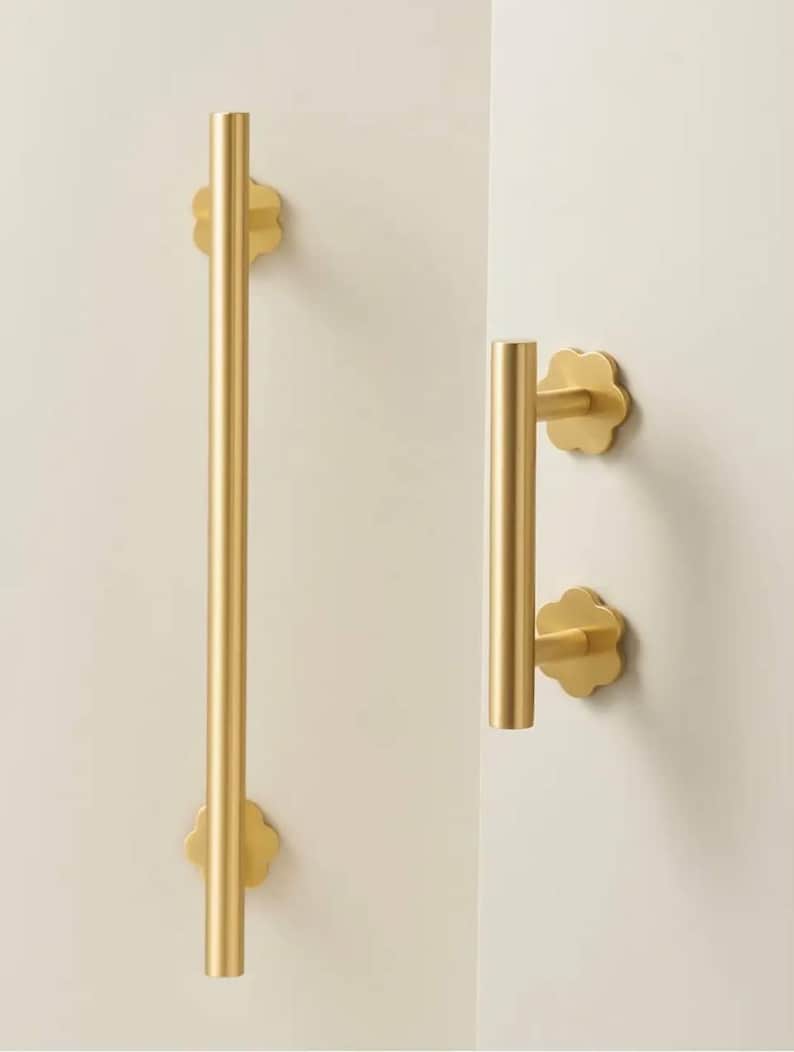 Modern Metal Long Door Handles Large Metal Bar Pulls Knobs Modern ...