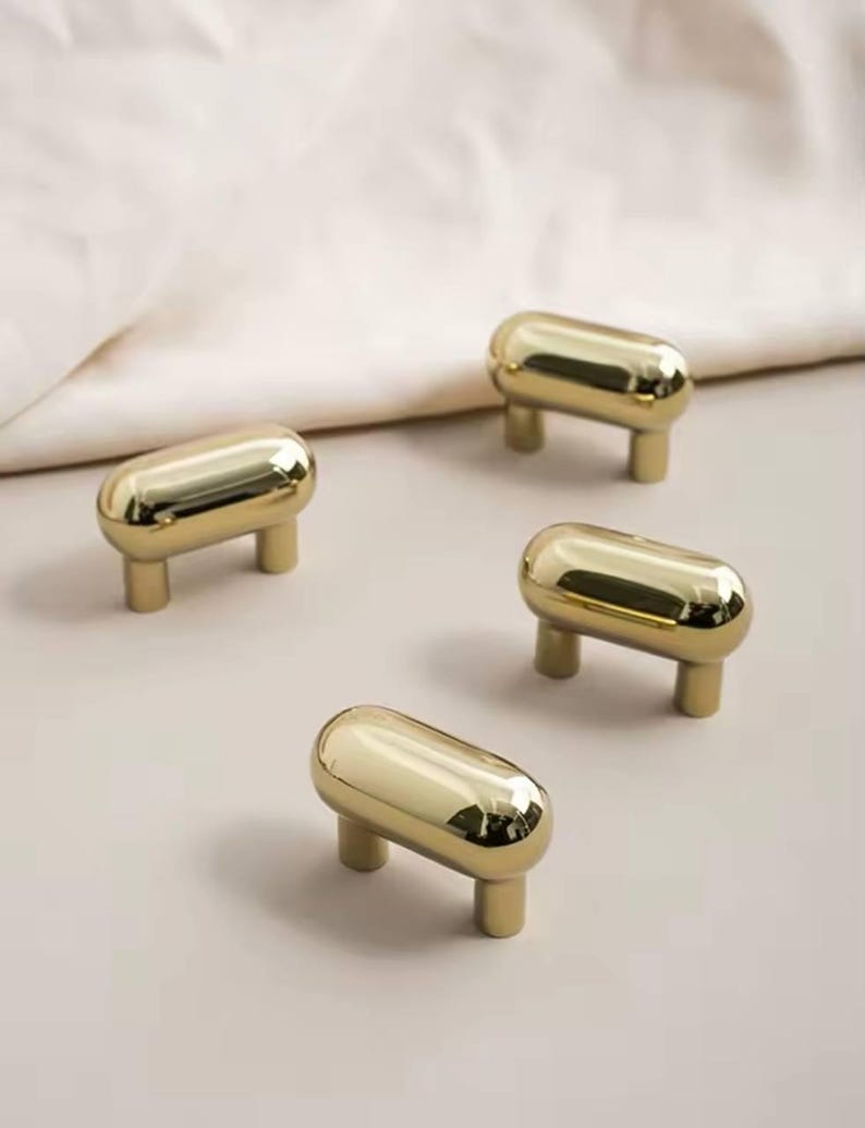 Metal Furniture Round Knobs Scandinavian Style Metal Knobs Modern ...