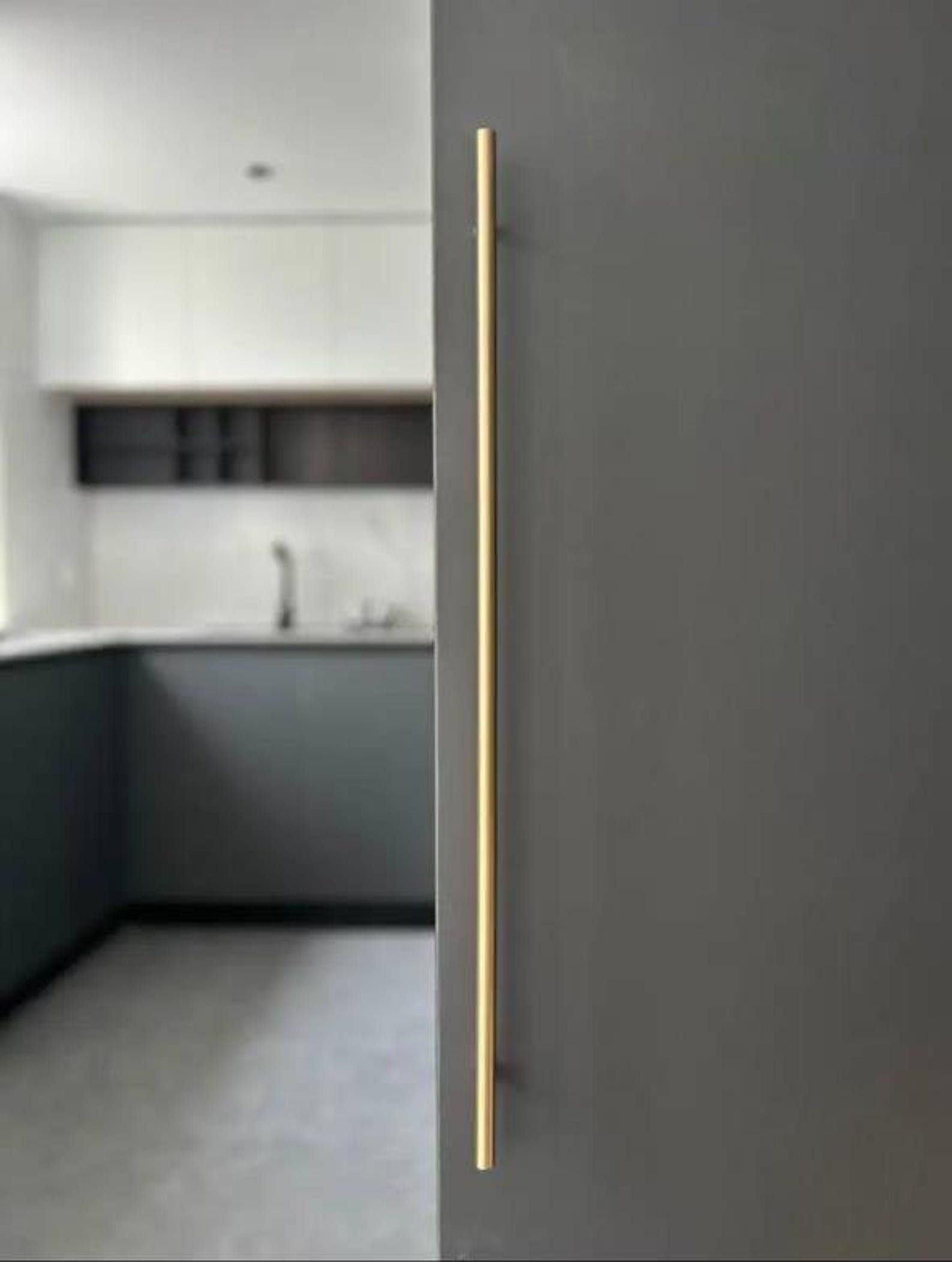 Gold Brass Cabinet Long Pulls Cabinet Handles Cabinet Knobs Drawer ...