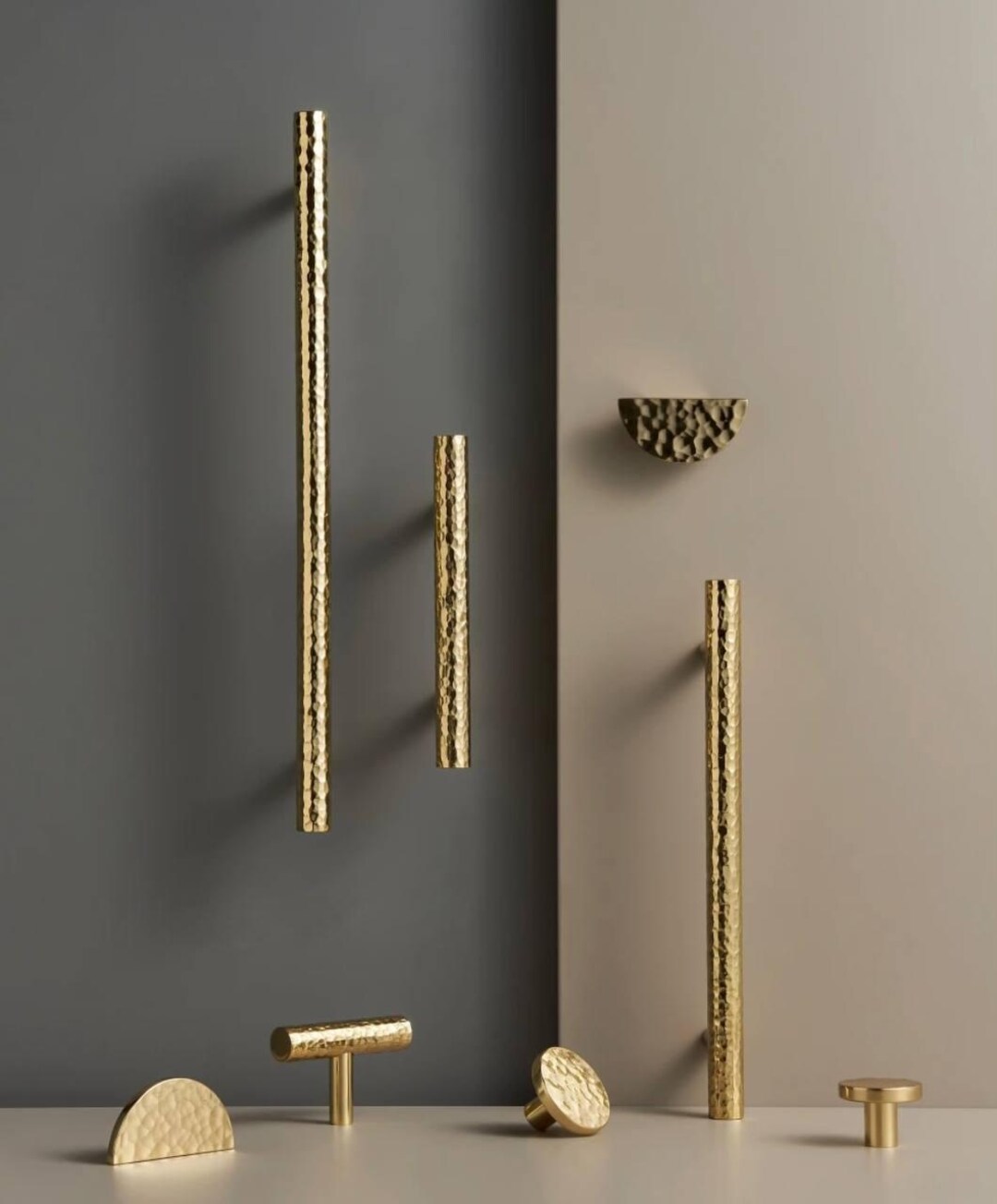 Modern Metal Long Door Handles Large Metal Bar Pulls Knobs Modern ...