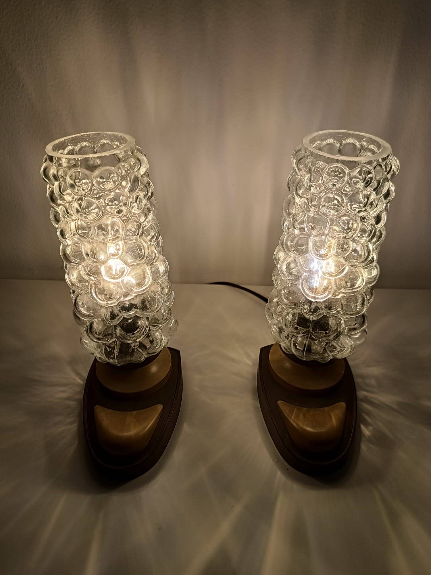 Vintage Bubble Glass Table Lamp at Ricky Middleton blog