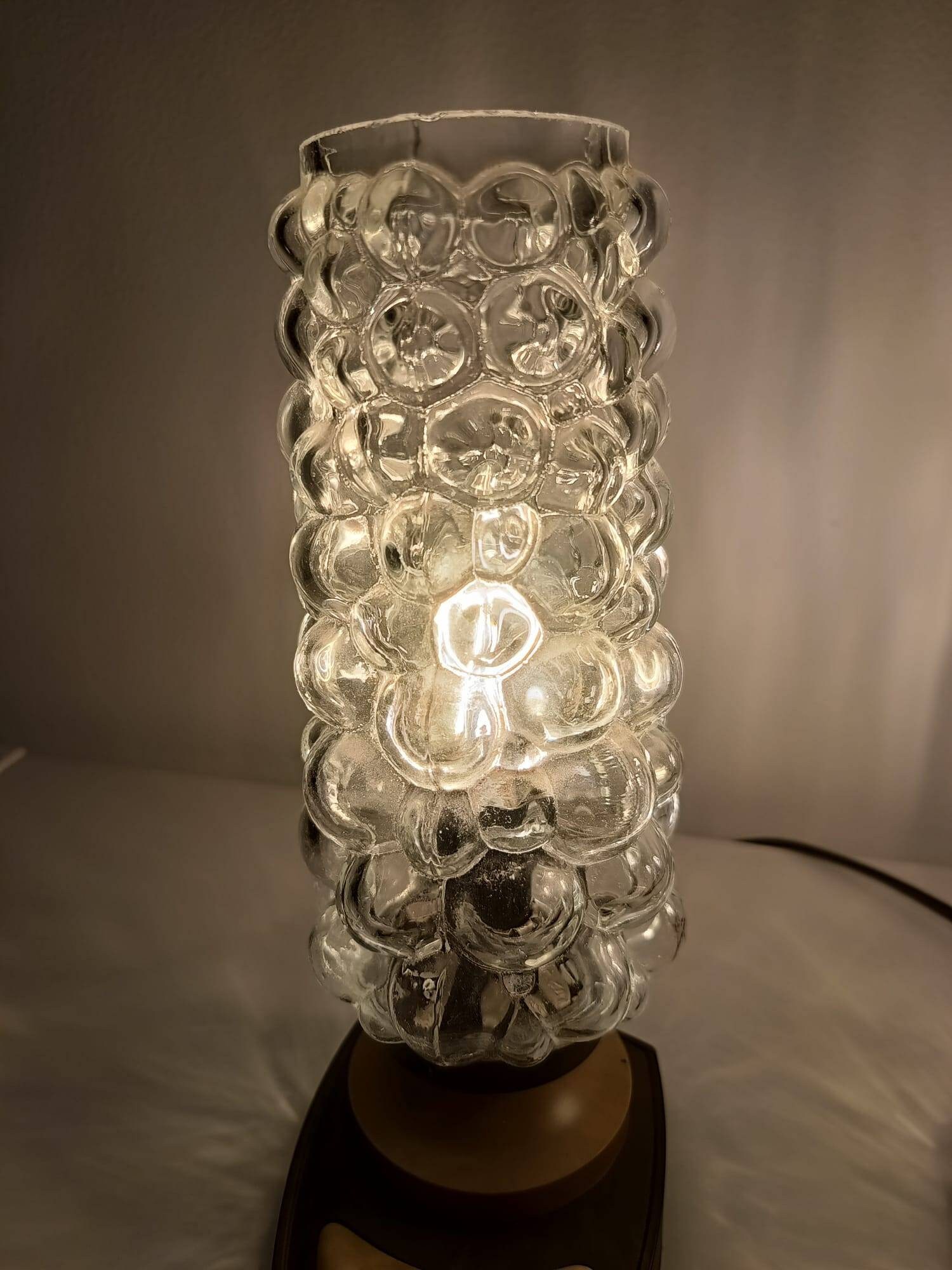Vintage Bubble Glass Table Lamp at Ricky Middleton blog