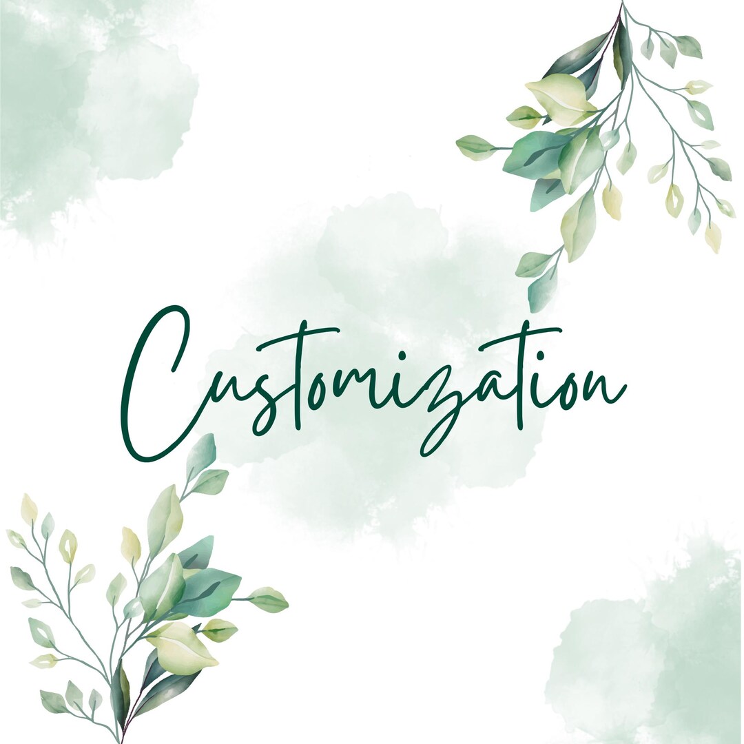 Customize Your Order - Etsy