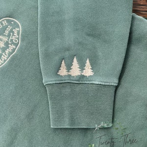 Christmas Tree Farm Embroidered Crewneck, Vintage Christmas Sweatshirt ...