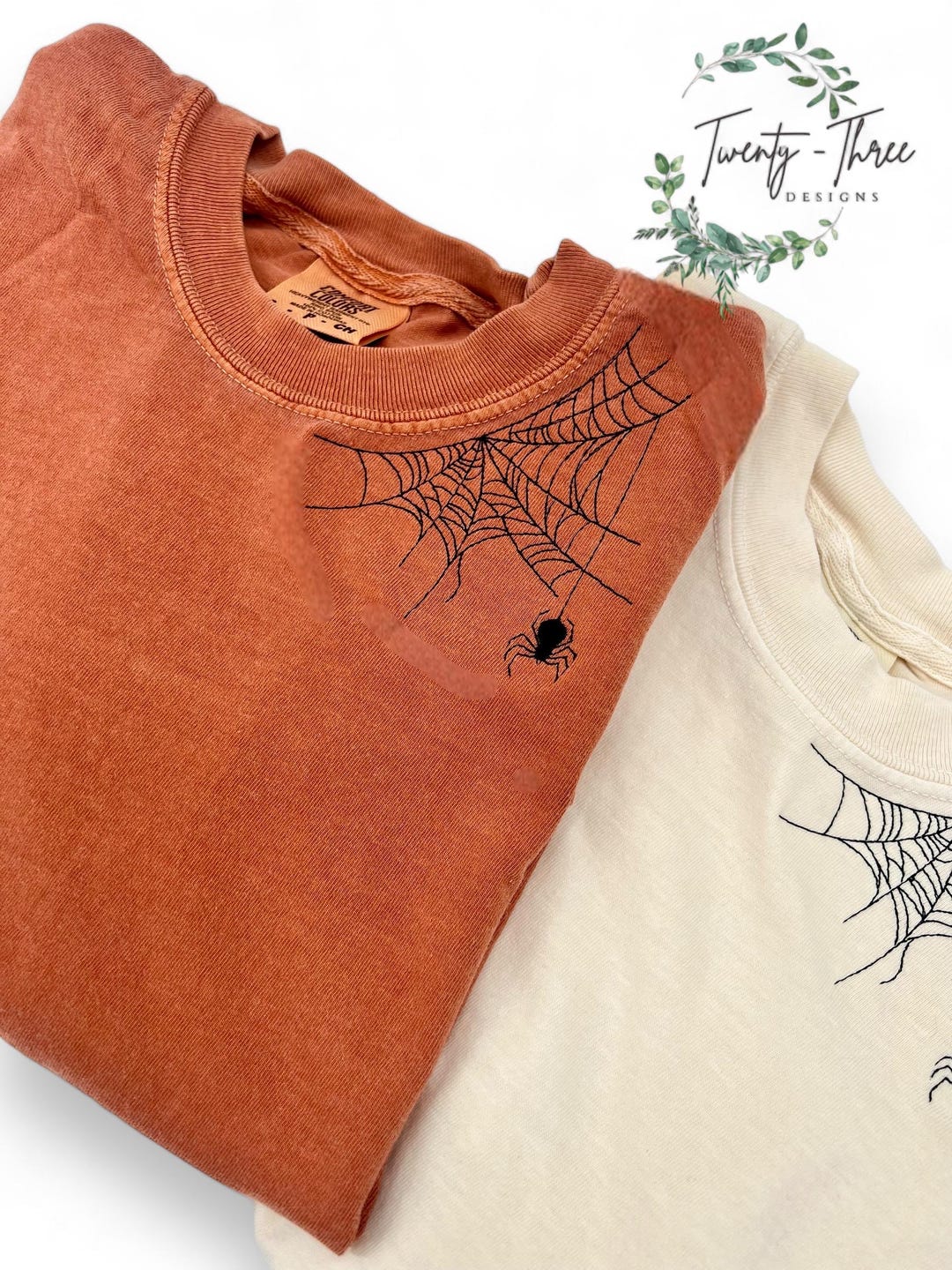 Embroidered Spider T- Shirt, Halloween Tshirt, Spooky Season, Spider ...
