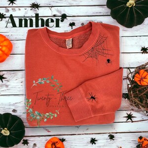 Embroidered Spiderweb Sweatshirt, Spiderweb Sweatshirt, Halloween ...