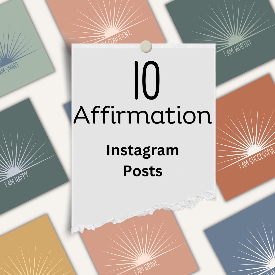 10 Affirmation Instagram Posts - Instagram Posts - Aesthetic Instagram ...