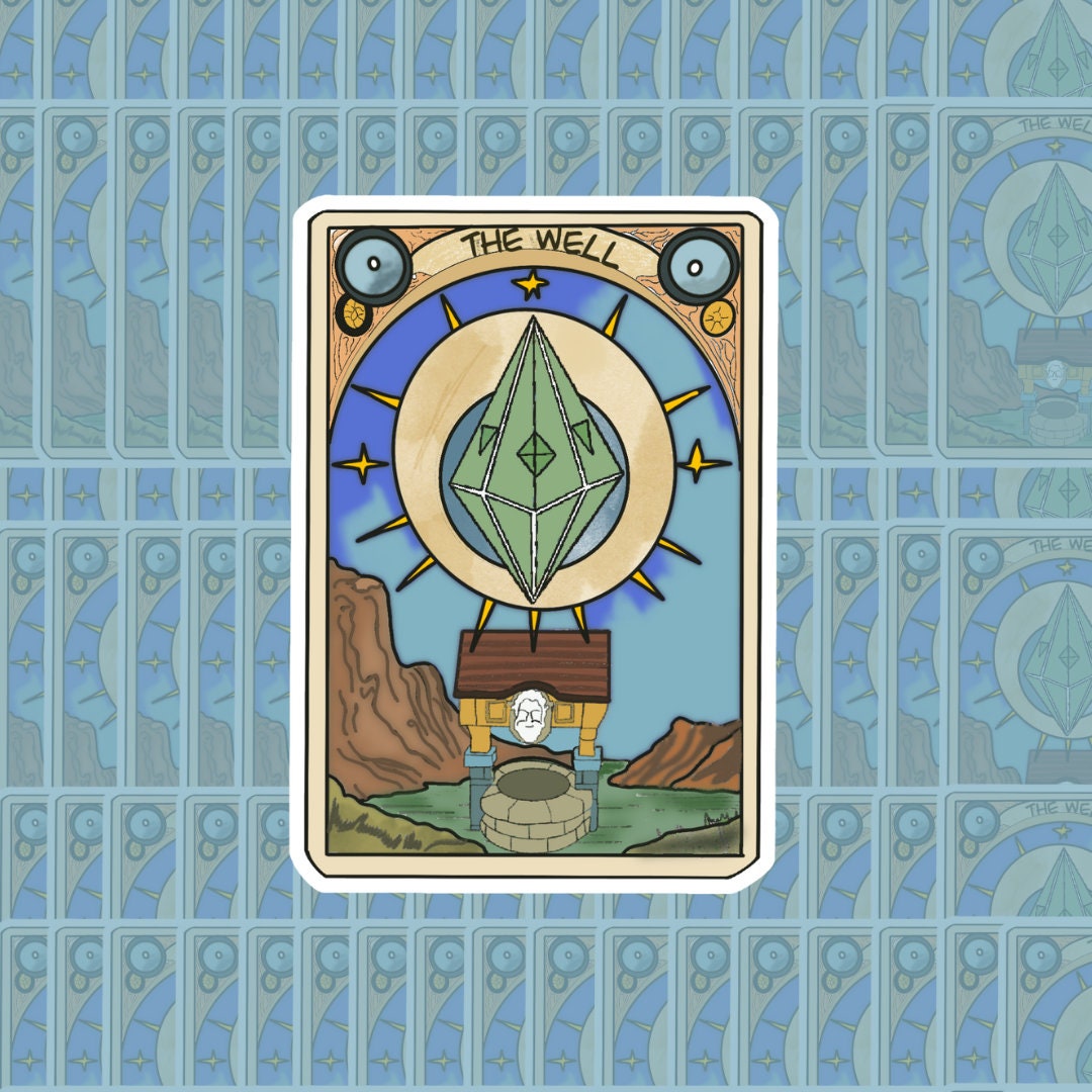 Sims Tarot Sticker, Sims Sticker, Sims 4, Sims, the Sims, Well Sticker ...