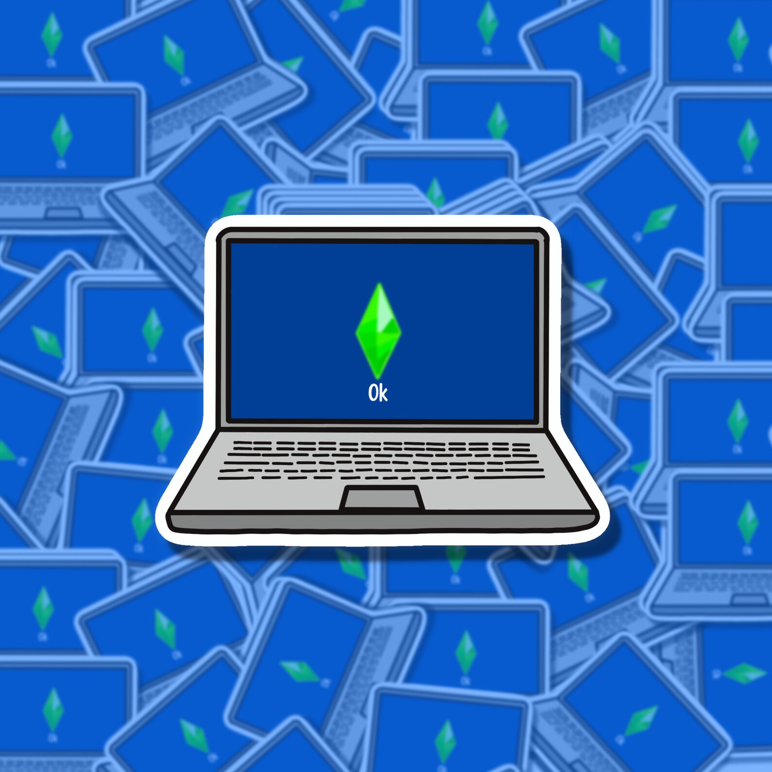 Sims 4 Loading Screen Ok Plumbob Sims 4 Sims The Sims Etsy Israel