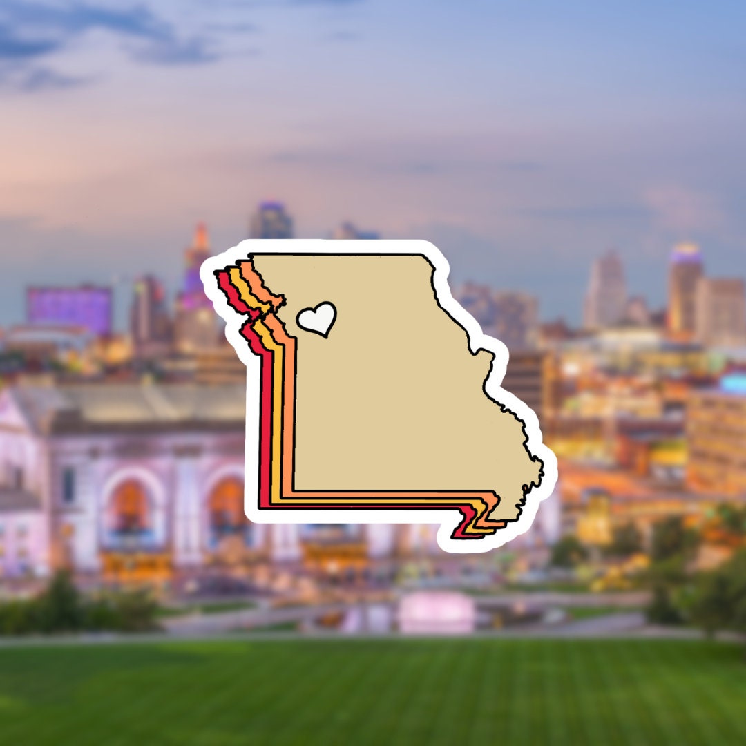 Kansas City Missouri Sticker, Kc Sticker, Kansas City, Gift for Kansas ...