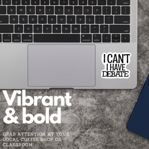 Debate Vinyl Sticker, Speech and Debate, Forensics, Competitive Debate ...