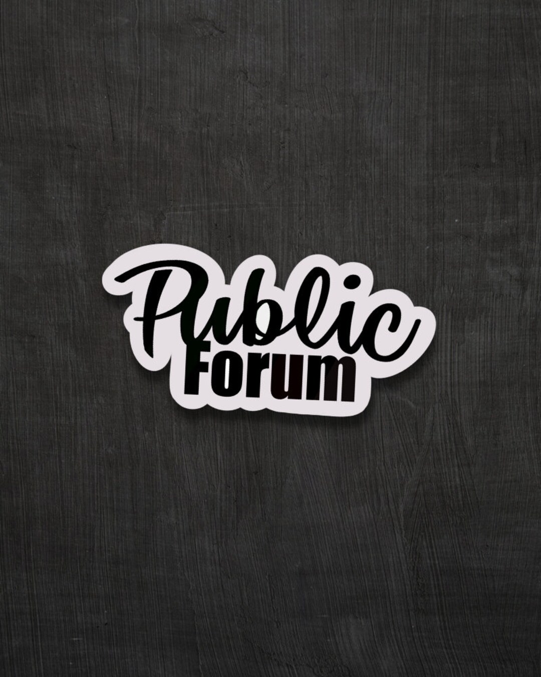 Public Forum Speech and Debate Sticker, Gift for Debate Students, Gift ...