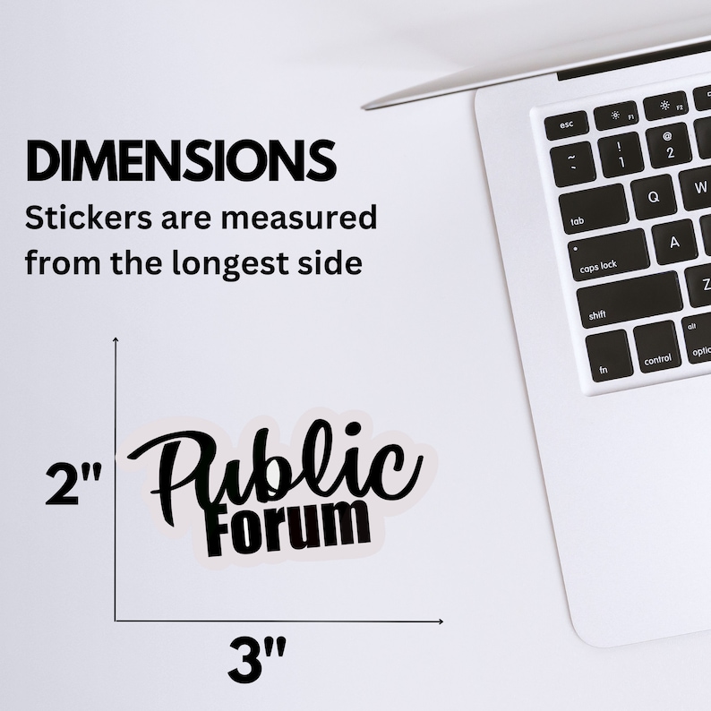 Public Forum Debate Sticker, Water-resistant, Forensics Gift - Etsy