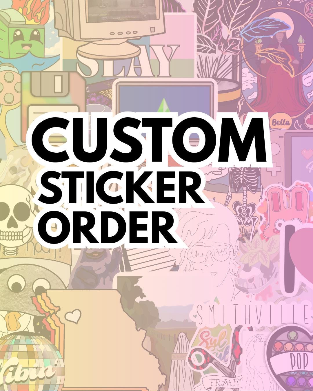 Custom Stickers, Custom Sticker Order, Custom Stickers Bulk, Die Cut ...