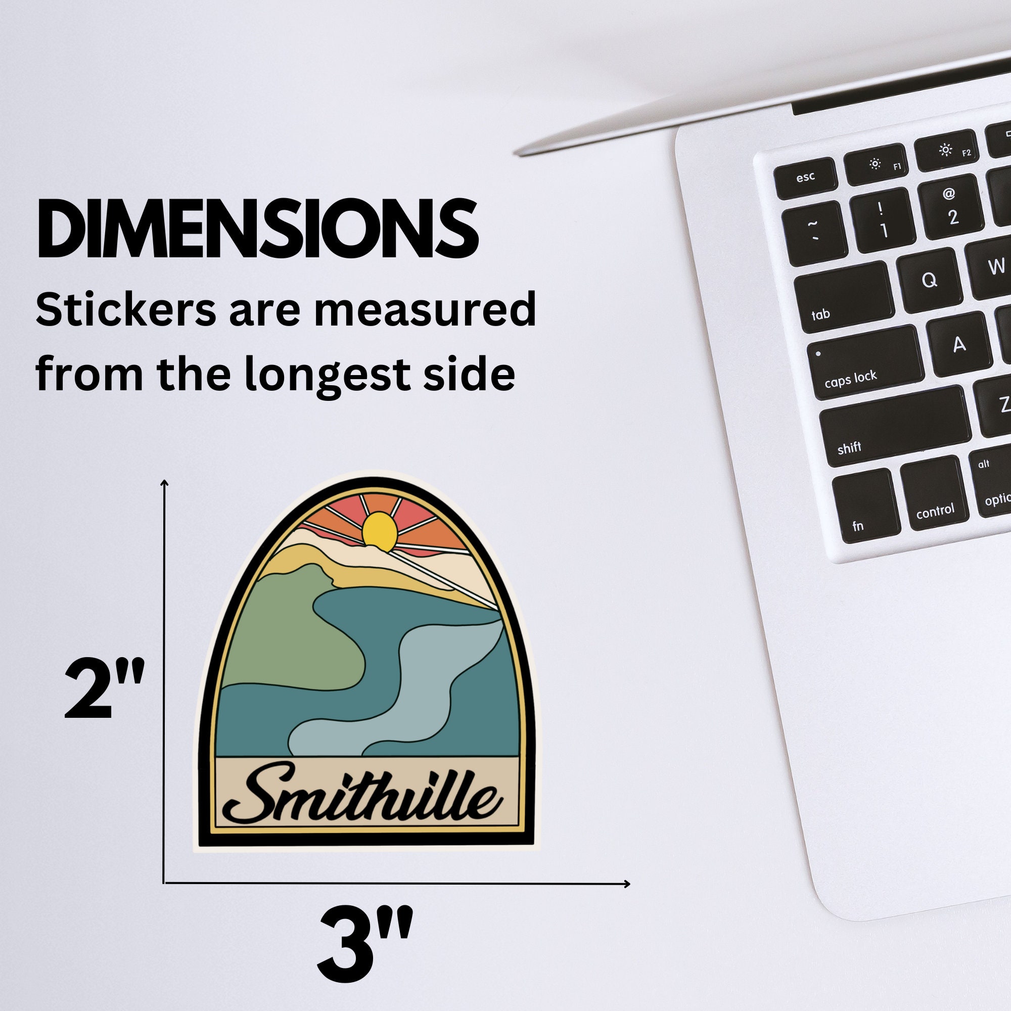 Custom Hometown Sticker Lake Town Small Town Rural Town - Etsy