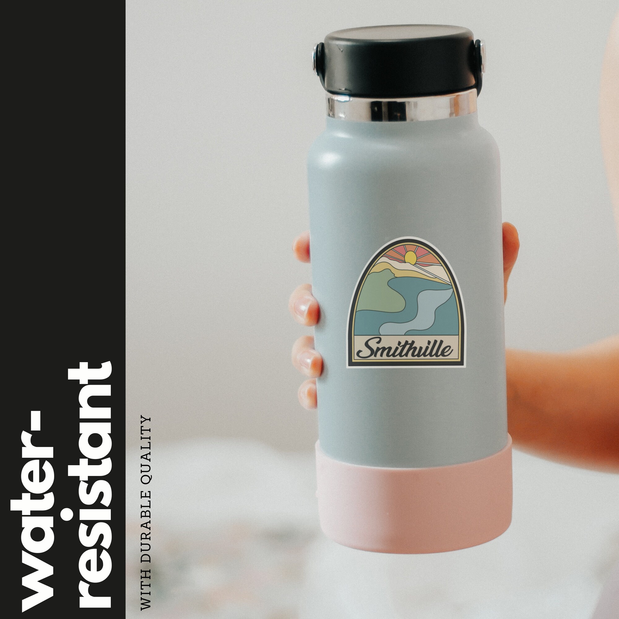 Custom Hometown Sticker Lake Town Small Town Rural Town - Etsy