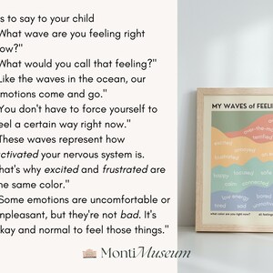 My Waves of Emotions Poster, Educational Posters Toddler, Psychology ...