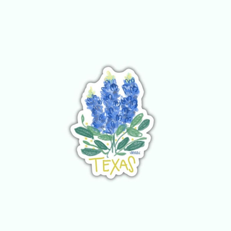 Texas Bluebonnet Sticker: State Flower Vinyl Decal - Etsy