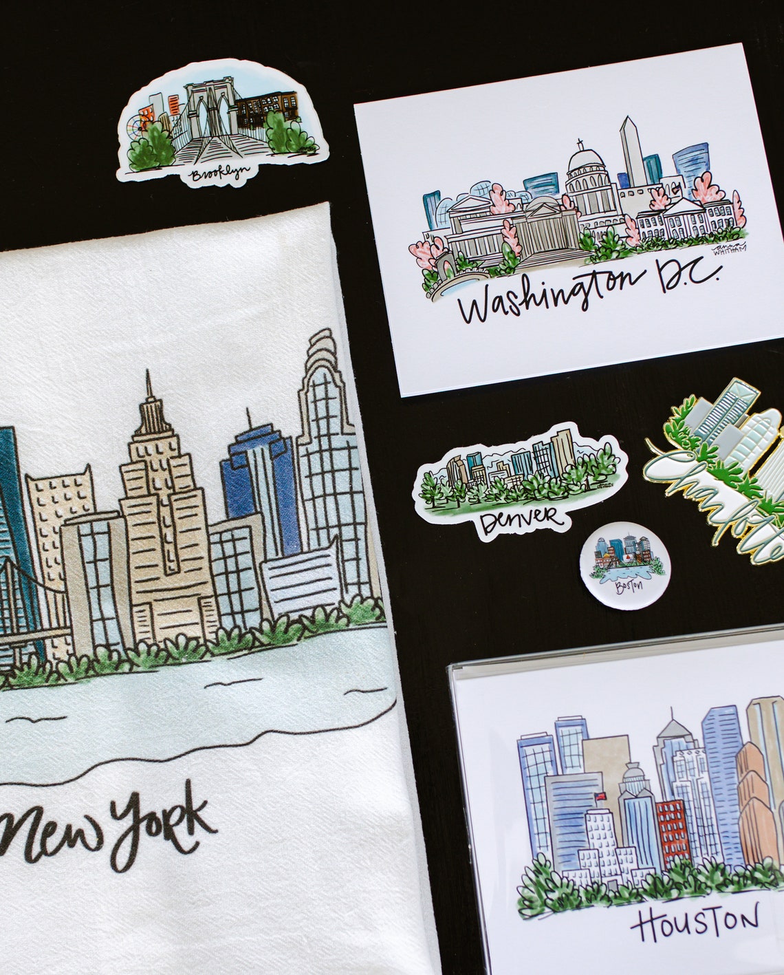 Denver Skyline Sticker | Decorative Sticker | Fun | Cute Vinyl Sticker ...