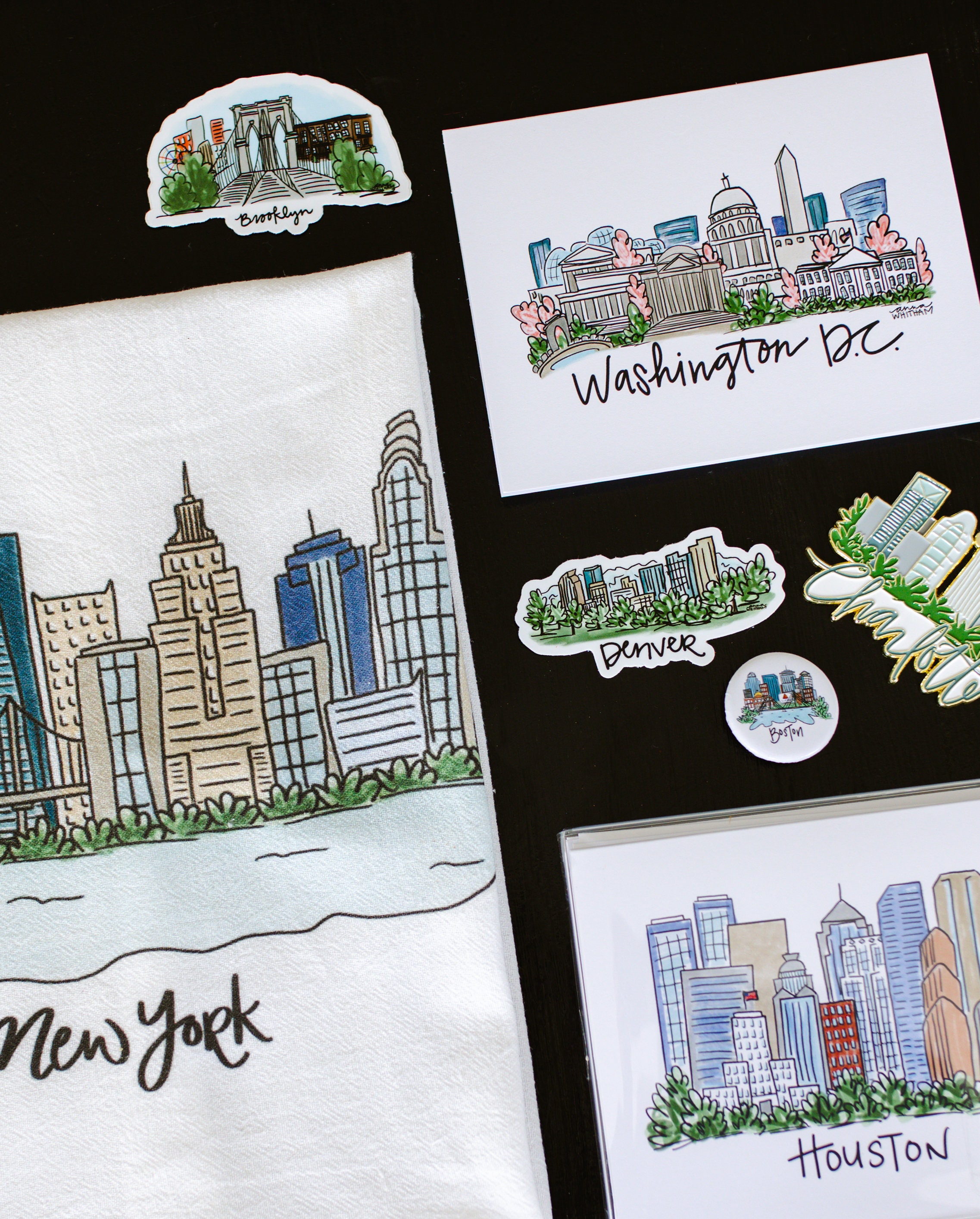 Denver Skyline Sticker | Decorative Sticker | Fun | Cute Vinyl Sticker ...