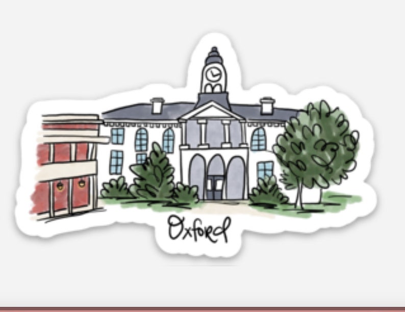 Oxford Vinyl Sticker - Etsy