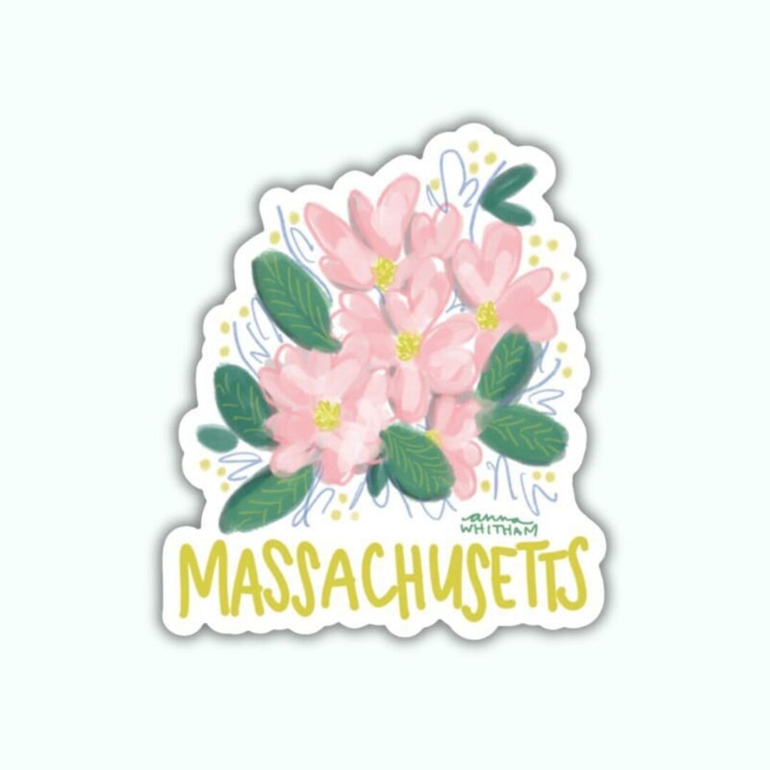 Massachusetts Mayflower State Flower Sticker | Decorative Sticker | Fun ...