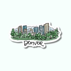 Denver Skyline - Etsy