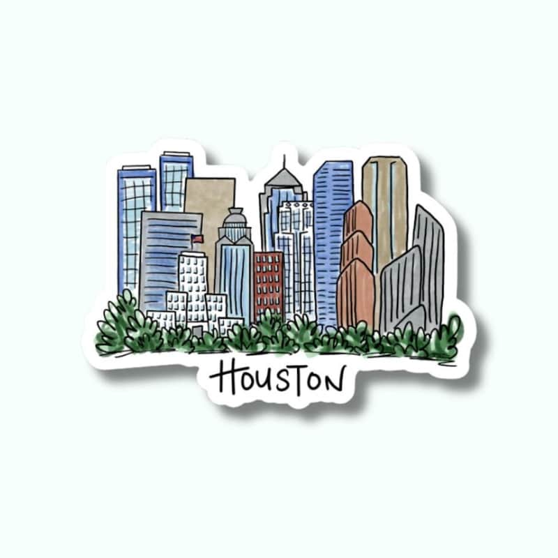 Houston Skyline - Etsy