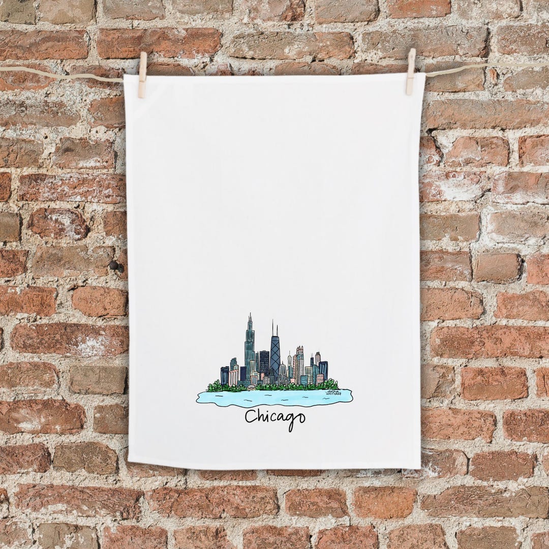 Chicago Towel | Kitchen Towel | Tea Towel | Hostess Gift - Etsy